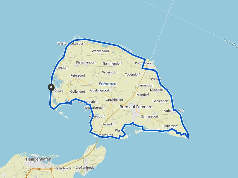 Fehmarn umrunden | giro in bici | komoot